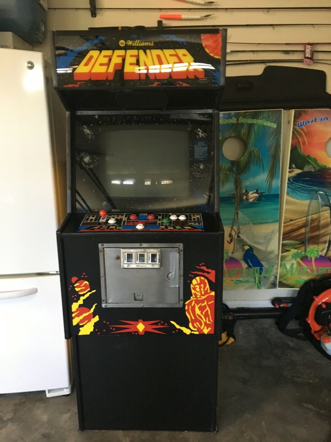 Williams Defender Arcade – Front, Silver Coin Door | Rotheblog - Arcade ...